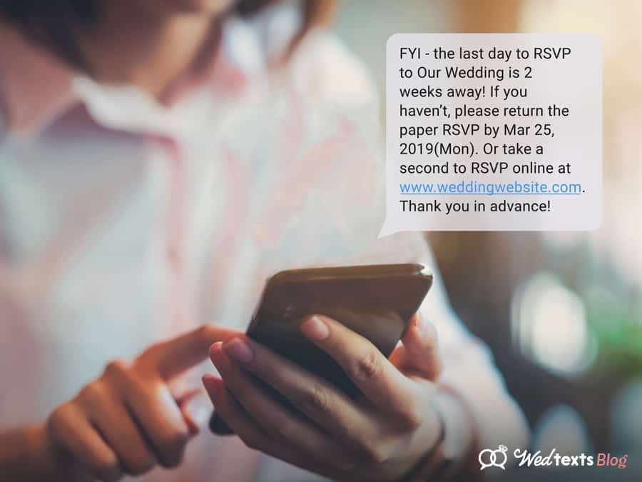 Wedding Text Message Reminders To Enhance Your Wedding Guest Experience 